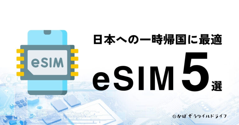 【海外在住者オススメ】日本への一時帰国で失敗しないプリペイドeSIM5選 | かばぞうワイルドライフ in ベトナム